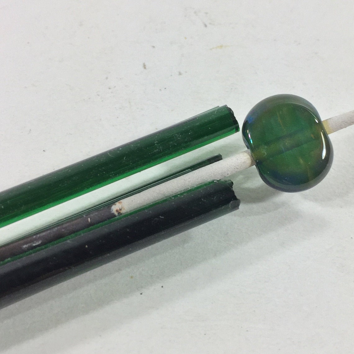Iris Green Reichenbach Glass Rods Coe 104 Sold Per 025 Etsy