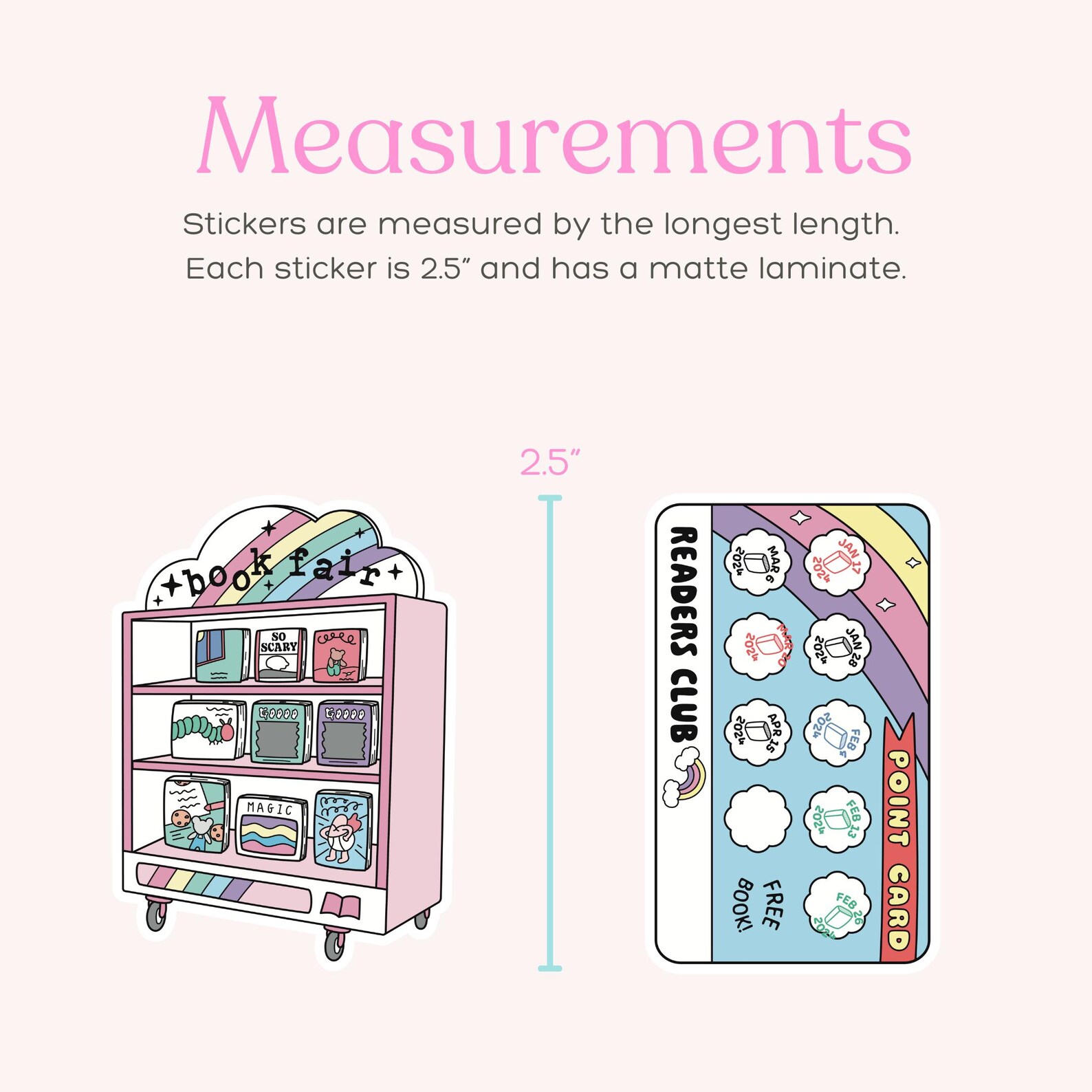 Book Recommendations Sticker, Waterproof Vinyl Sticker, Book Lovers ...