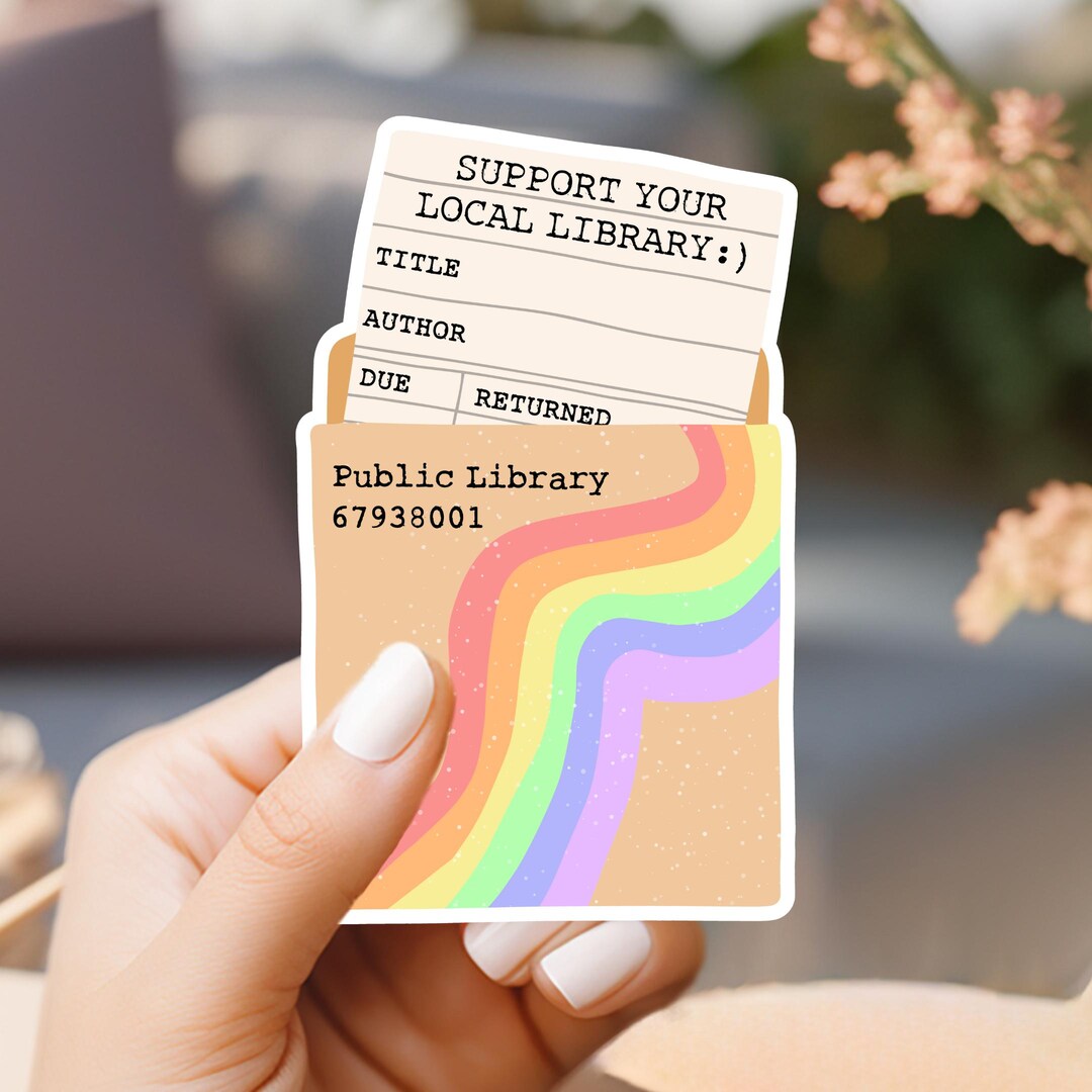 Support Local Library Sticker, Gifts for Librarian, Local Bookstore ...