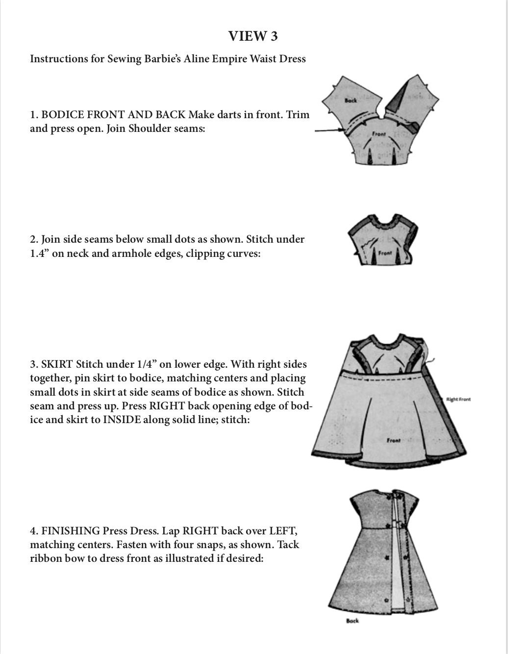 Vintage Barbie Patterns Simplicity 5215 - Etsy