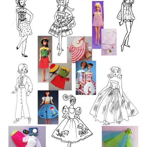 Vintage Barbie Patterns Simplicity 5215 - Etsy