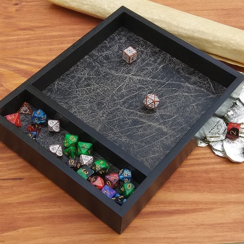 Gaming Dice Box and Rolling Tray - Etsy UK