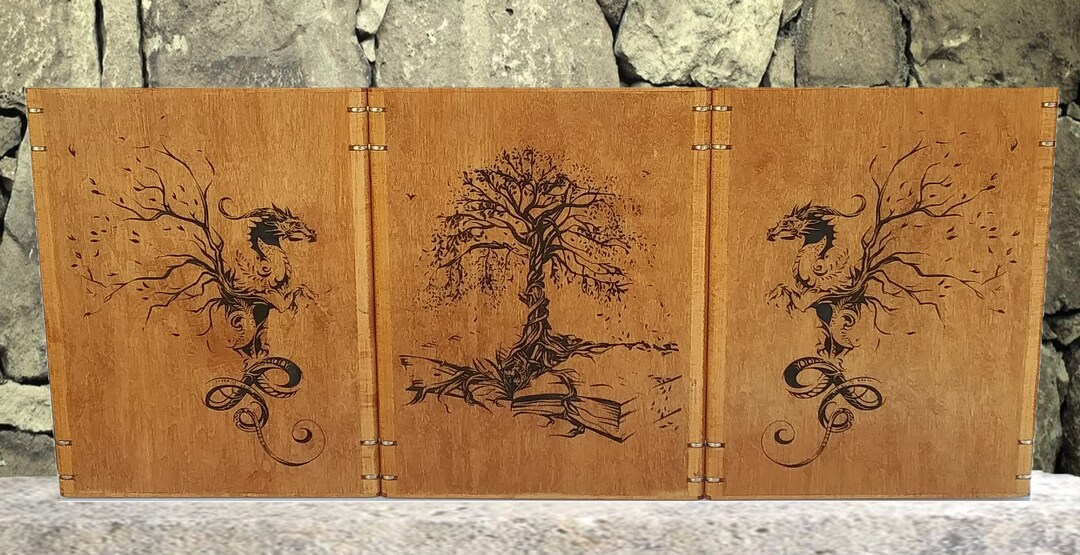 Wooden Maple DM Screen (D&D GM Game Master With Initiative Tracker ...