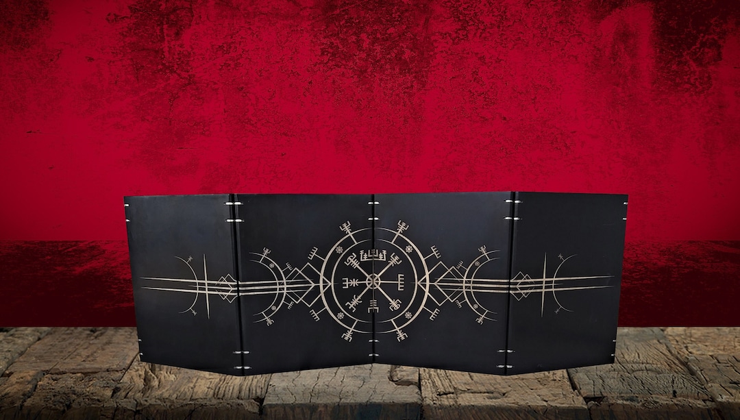 Maple Wood Dungeon Master - DM Screen DM (D&D Dnd Nordic Compass With ...