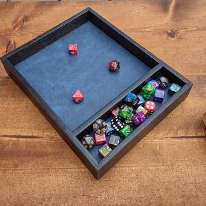 Oak Wood Dice Tray With Storage Area RPG, Dungeons and Dragons, Custom ...