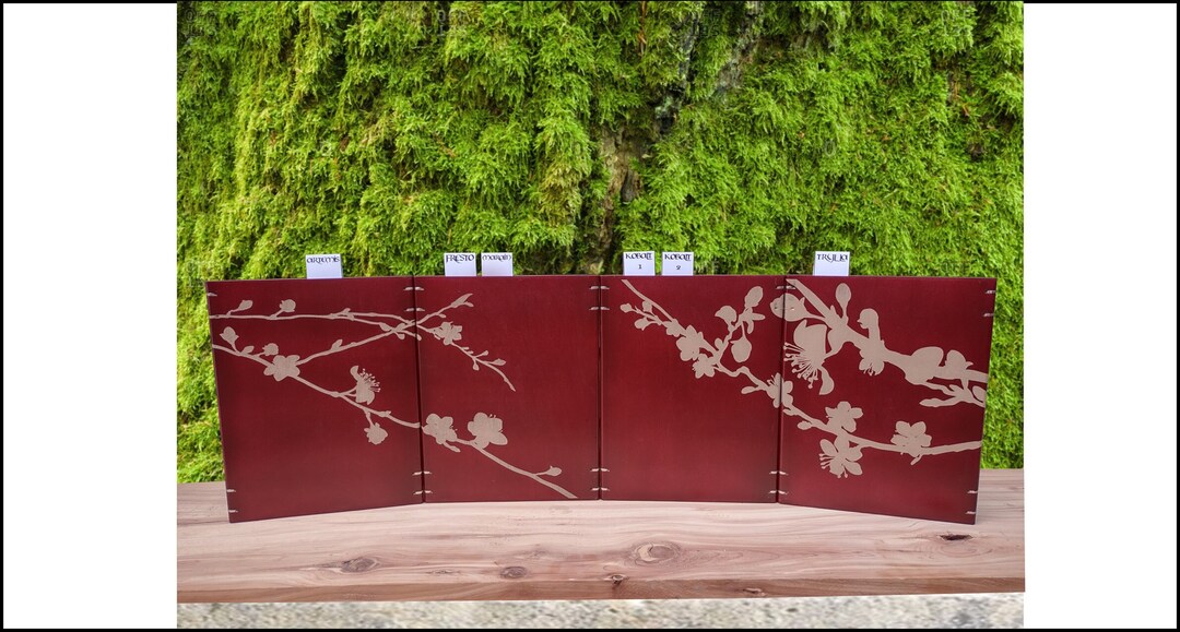 Wood Magnetic DM Screen (D&D Wooden Cherry Blossom With Initiative ...