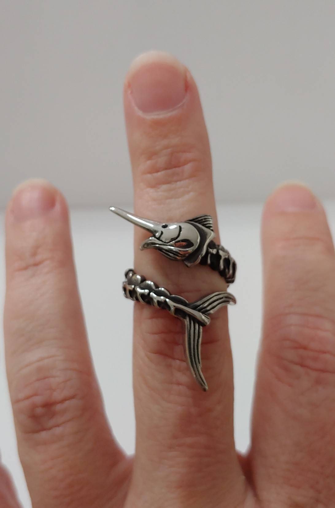 Marlin Fishbone Ring Marlin Ring Fish Ring - Etsy
