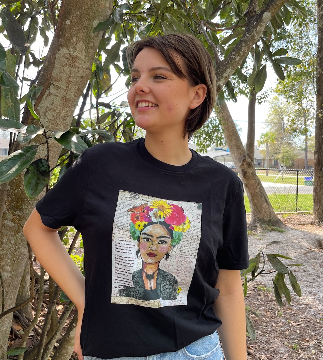 Frida Kahlo T-shirt / Frida Kahlo Original Art T-shirt / Frida Kahlo ...