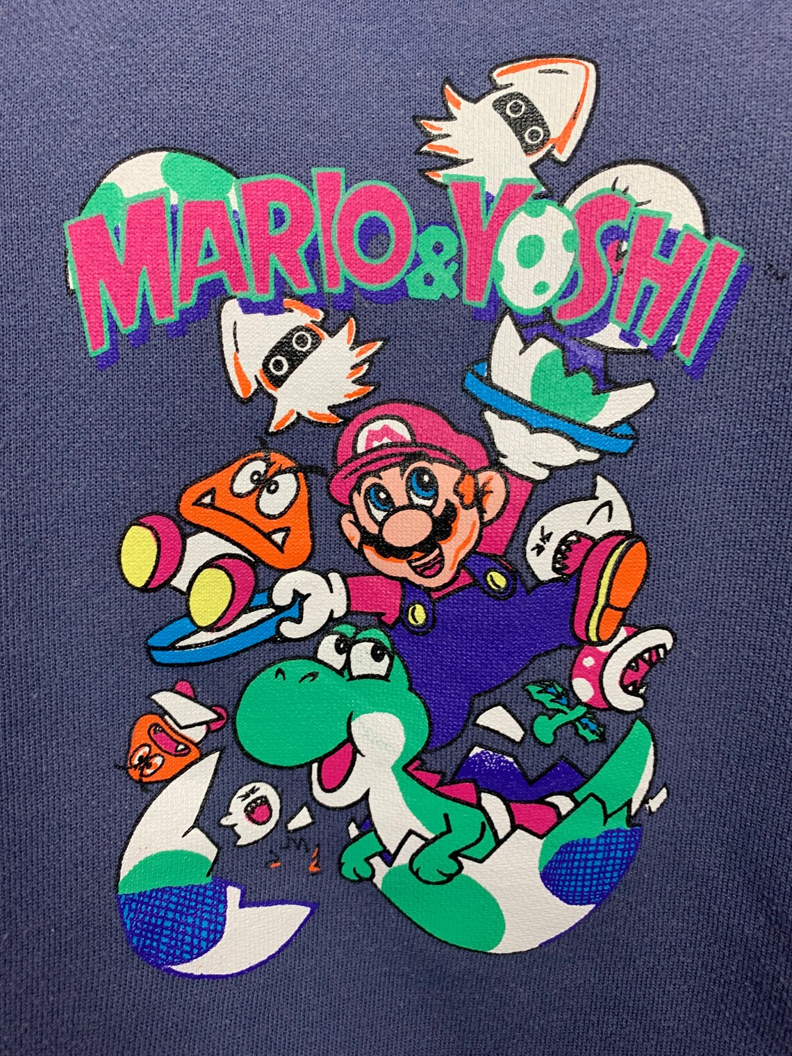 NINTENDO 90s MARIO & YOSHI Vintage Sweatshirt / Kids - Etsy