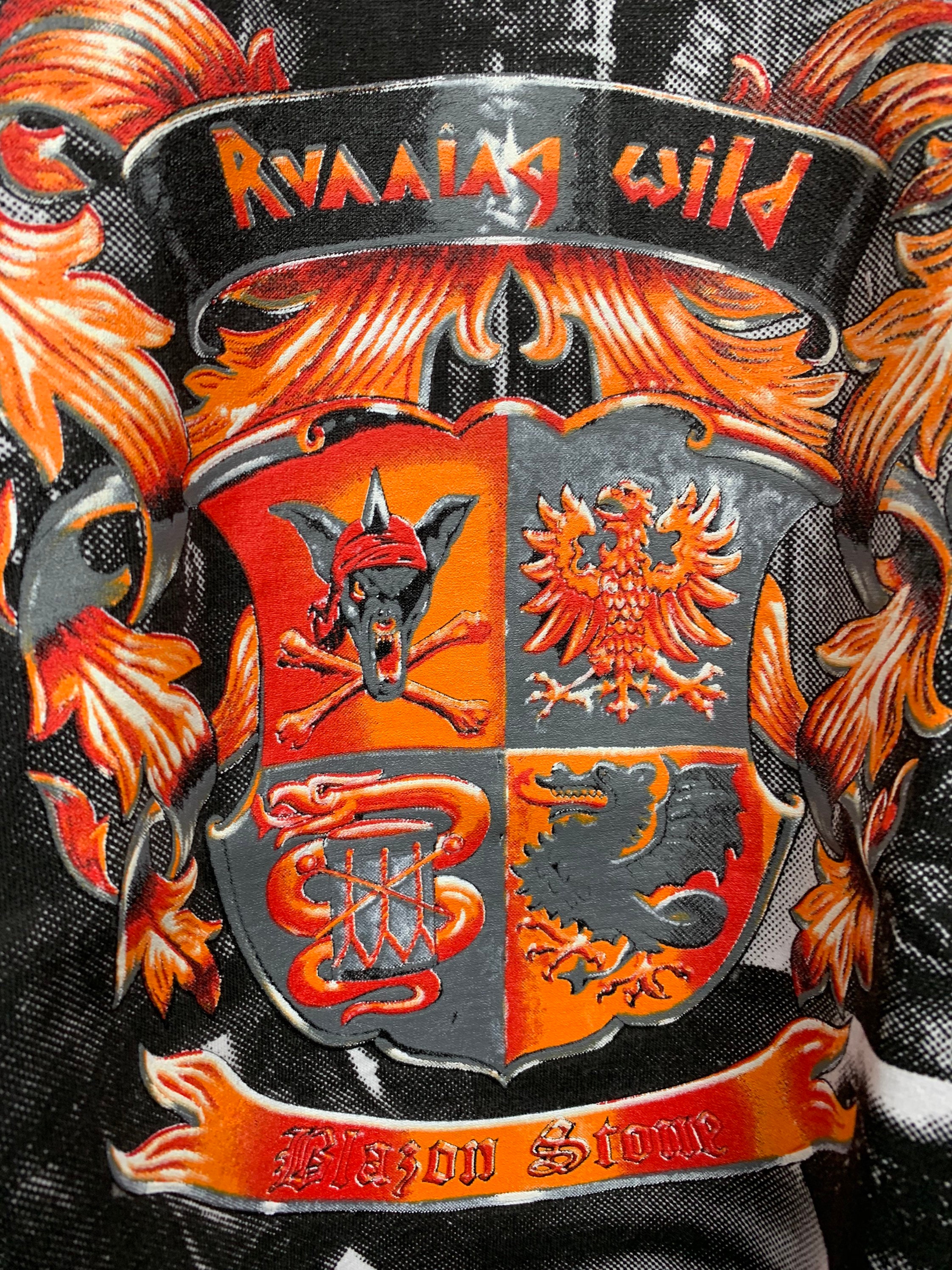 RUNNING WILD 1991 Blazon Stone Vintage All Over Print Band | Etsy