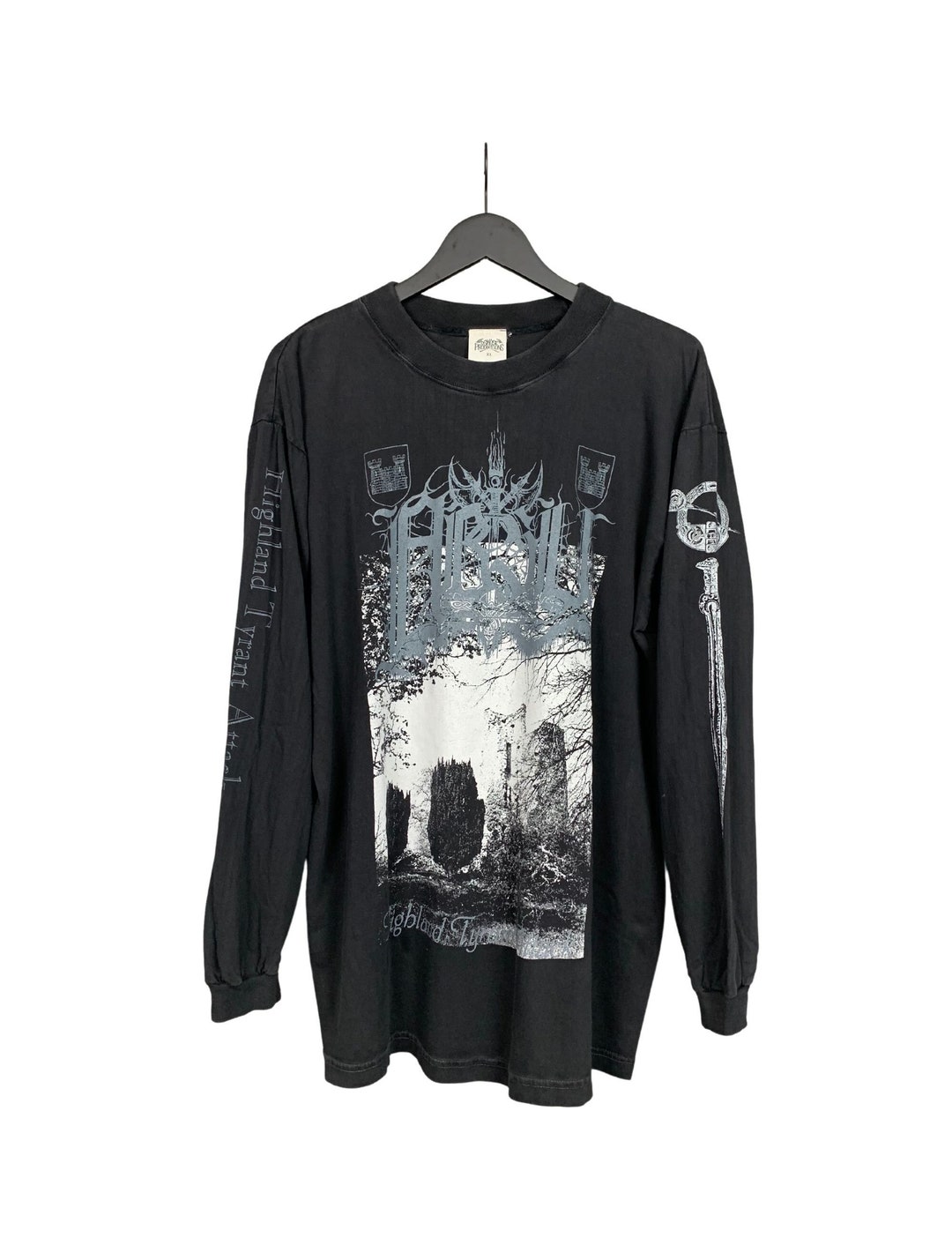 ABSU 1996 HIGHLAND Tyrant Attack Vintage Metal Longsleeve / Ultra RARE / Satyricon / Darkthrone ...