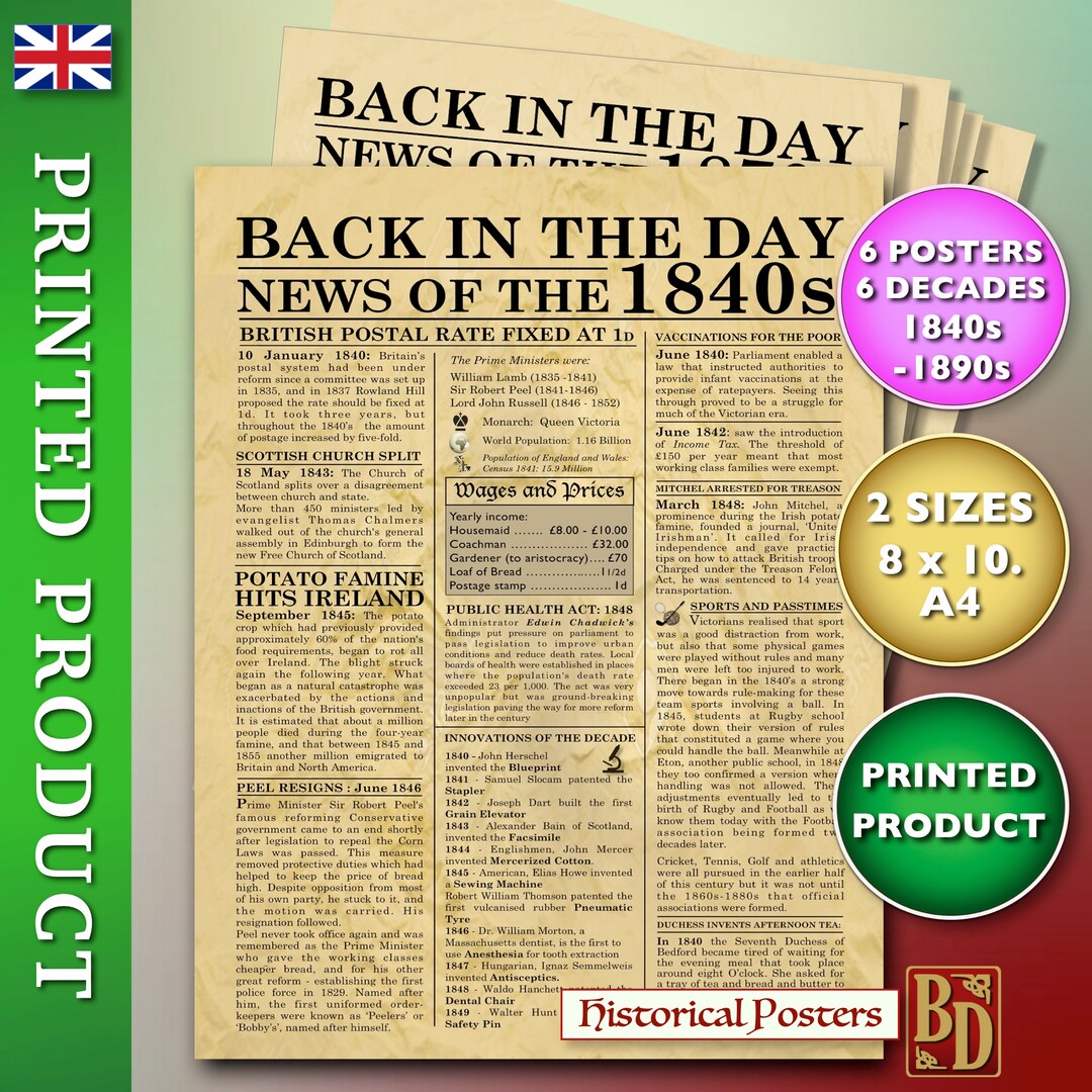 Victorian Style Newspapers,1840s-1890s, 6 Decades of History - Etsy