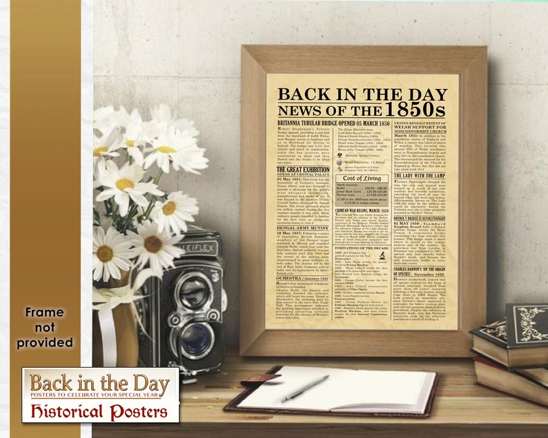 Victorian Newspaper Style Historical Posters, 1840s-1890s - Etsy