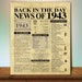 The Year You Were Born 1943, Celebration News Poster, Back in the Day ...