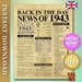 The Year You Were Born 1943, Celebration News Poster, Back in the Day ...
