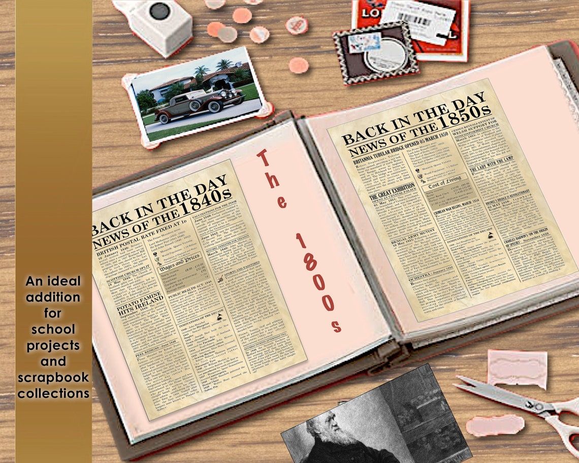 Victorian Style Newspaper, Historical News, 1850s in Britain - Etsy UK