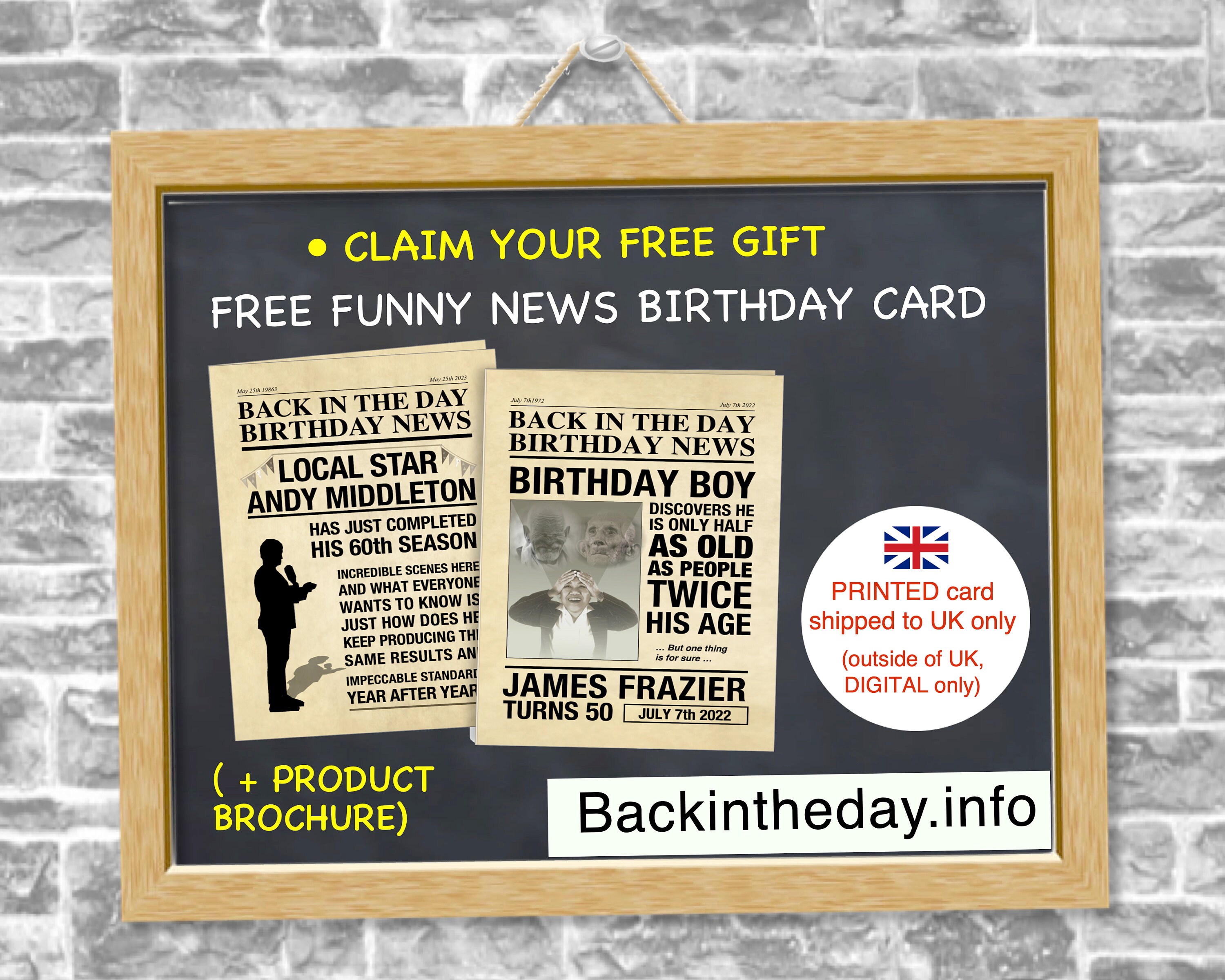 The Day You Were Born, Any Year,personalised Newspaper Style Poster ...