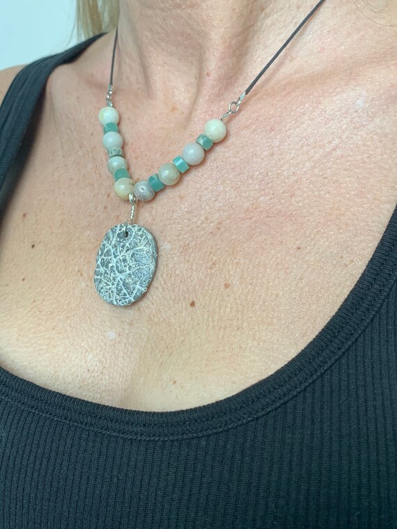 Collier pendentif Collier perlé Collier Statement Collier | Etsy