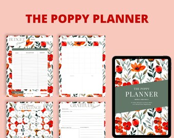 The Blue Rose Planner| Printable Planner | Personal Planner Bundle ...