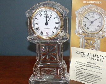 Godinger Crystal Clock - Etsy