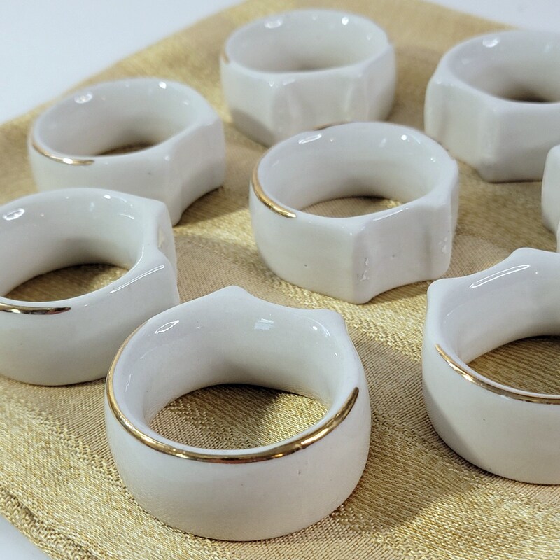 Ceramic Napkin Rings - Etsy