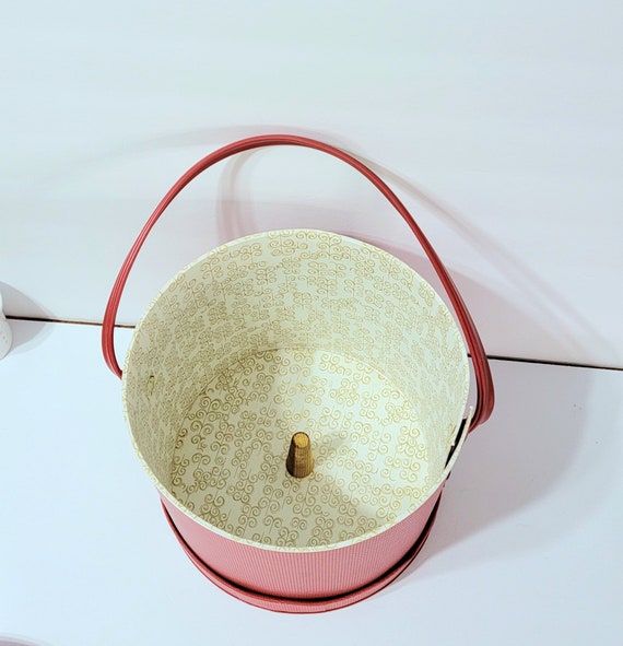 Mid-century Everlast Red Vinyl Hat Box, Vintage Holly… - Gem