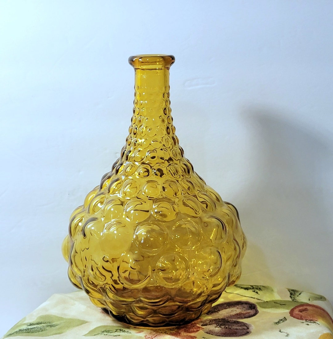 1950s Amber-colored Hobnail Decanter Large Wine Decanter - Etsy