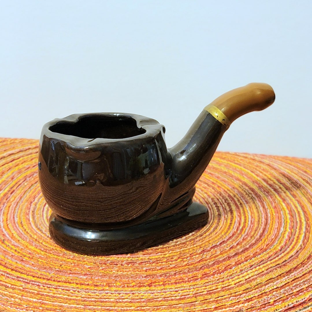 Mid-century Relco Japan Ceramic Pipe Shaped Ashtray, Vintage Pipe ...