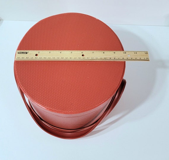 Mid-century Everlast Red Vinyl Hat Box, Vintage Holly… - Gem