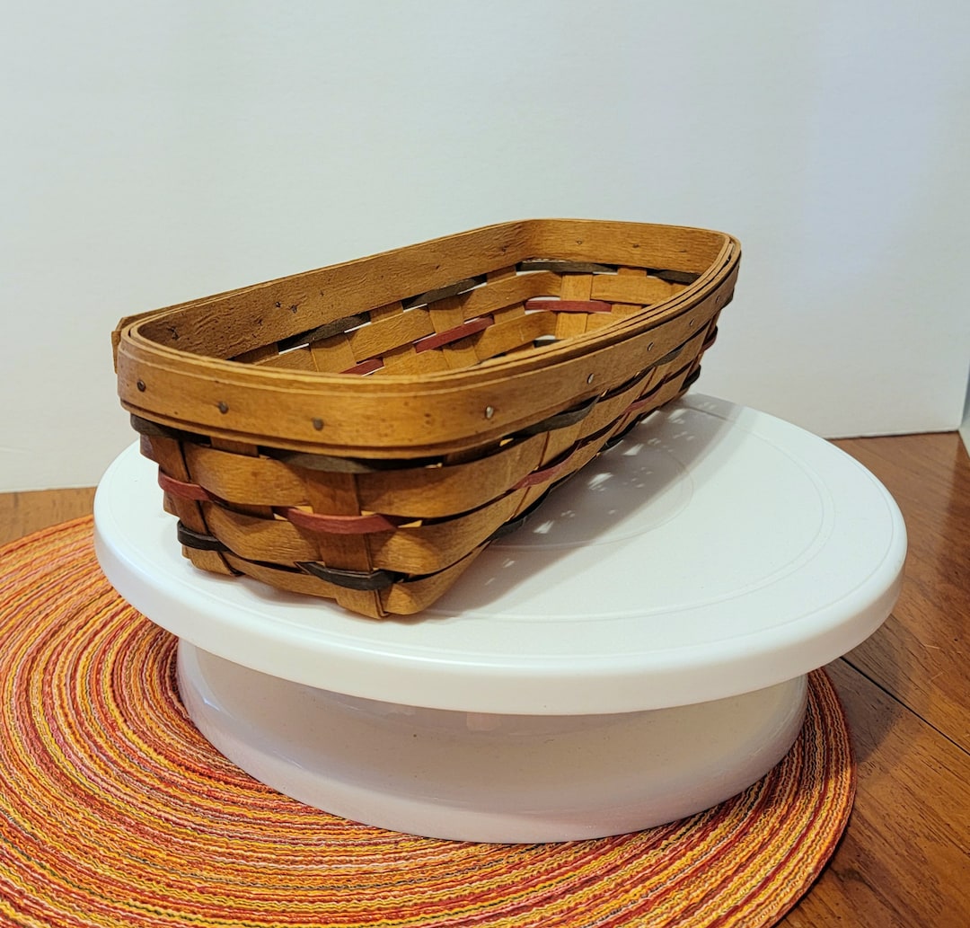 1992 Small Oblong Signed Longaberger Basket, Vintage Longaberger ...