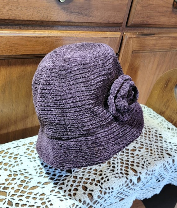 1970s Jaclyn Smith Bucket Hat, Purple Bucket Hat, Ret… - Gem