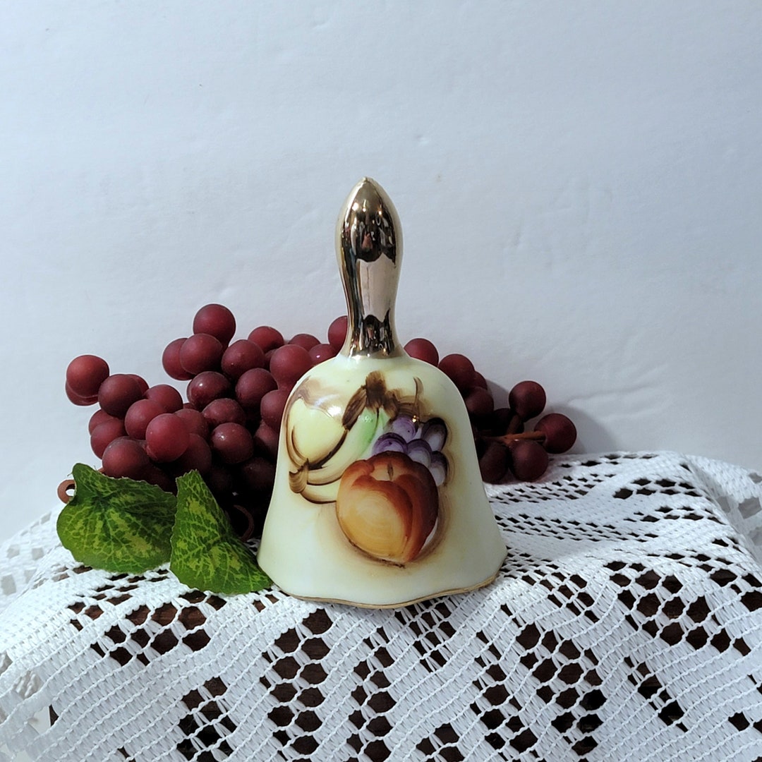 Mid-century Enesco Bell Made in Japan, Fruit Design Bell, Vintage ...