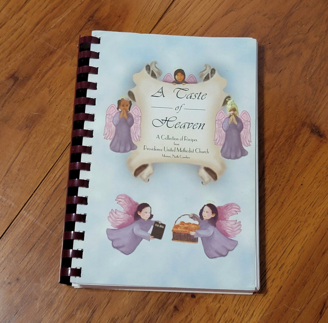 Vintage Community Cookbook, A Taste of Heaven Fundraiser Cookbook From ...