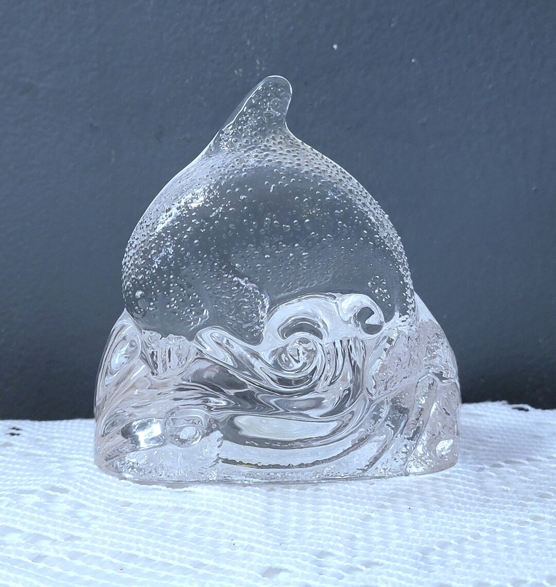 1990s Partylite Dolphin Candle Holder, Dolphin Tealight/votive Holder ...