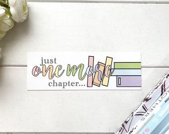 Just One More Chapter Bookmark Gift for Book Nerd - Etsy