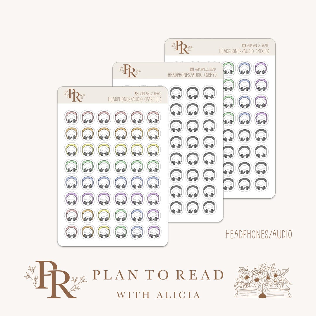 Headphones/audio | Planner Stickers | Bujo Stickers - Etsy