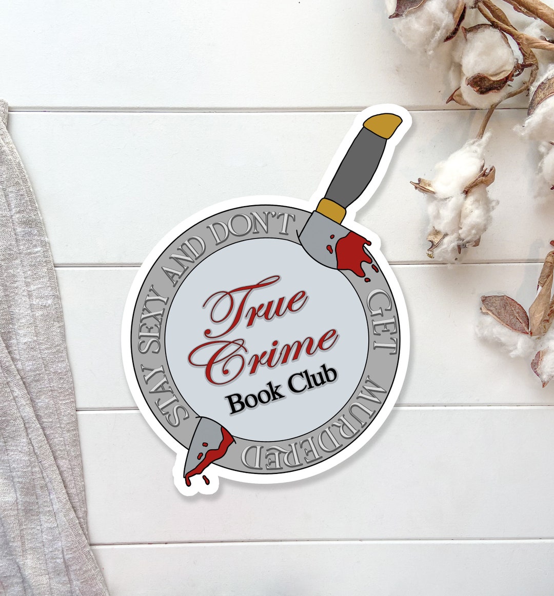 True Crime BC | Vinyl Sticker - Etsy