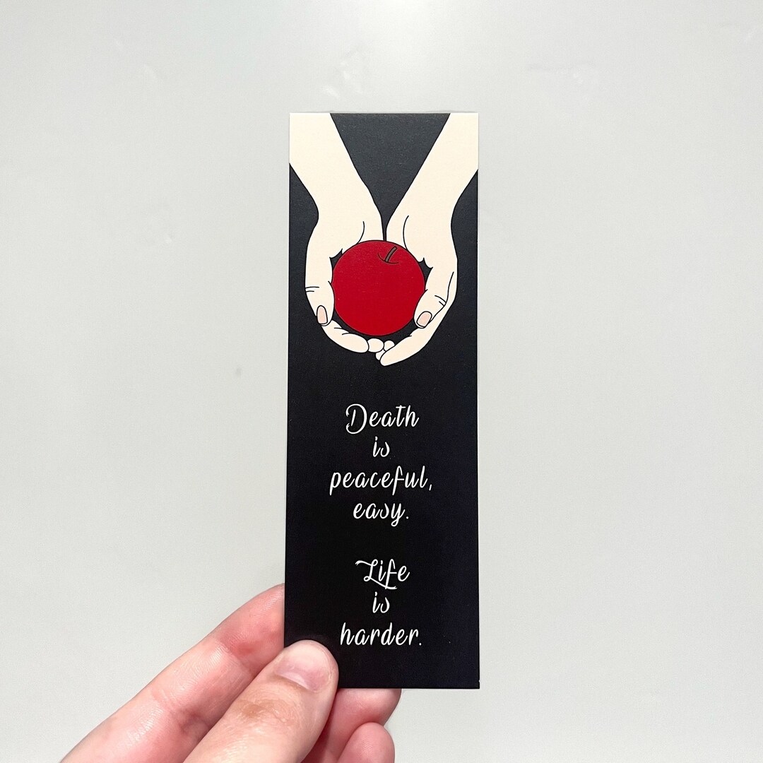 Death is Peaceful | Bookmark - Etsy