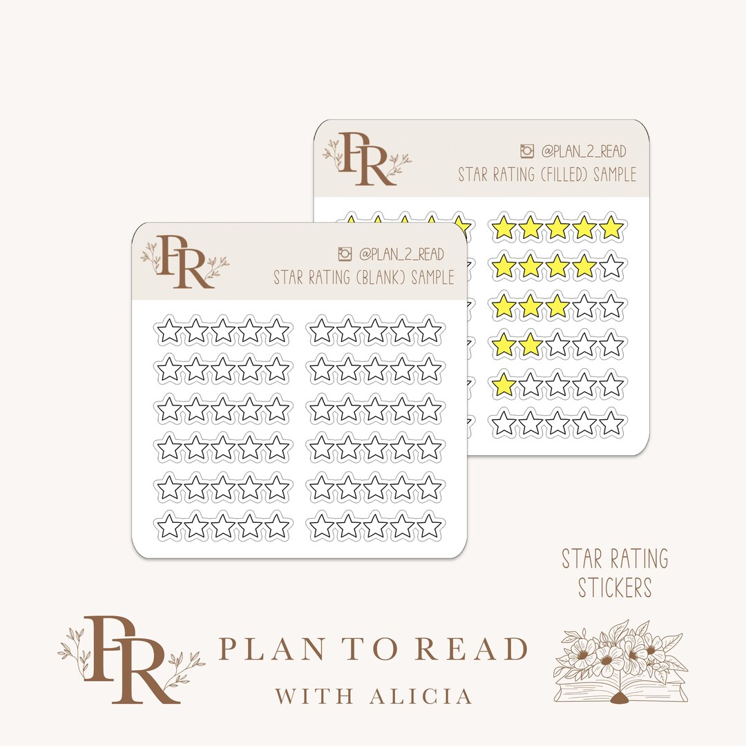 Star Rating *sample* | Planner Sticker | Bujo Stickers - Etsy