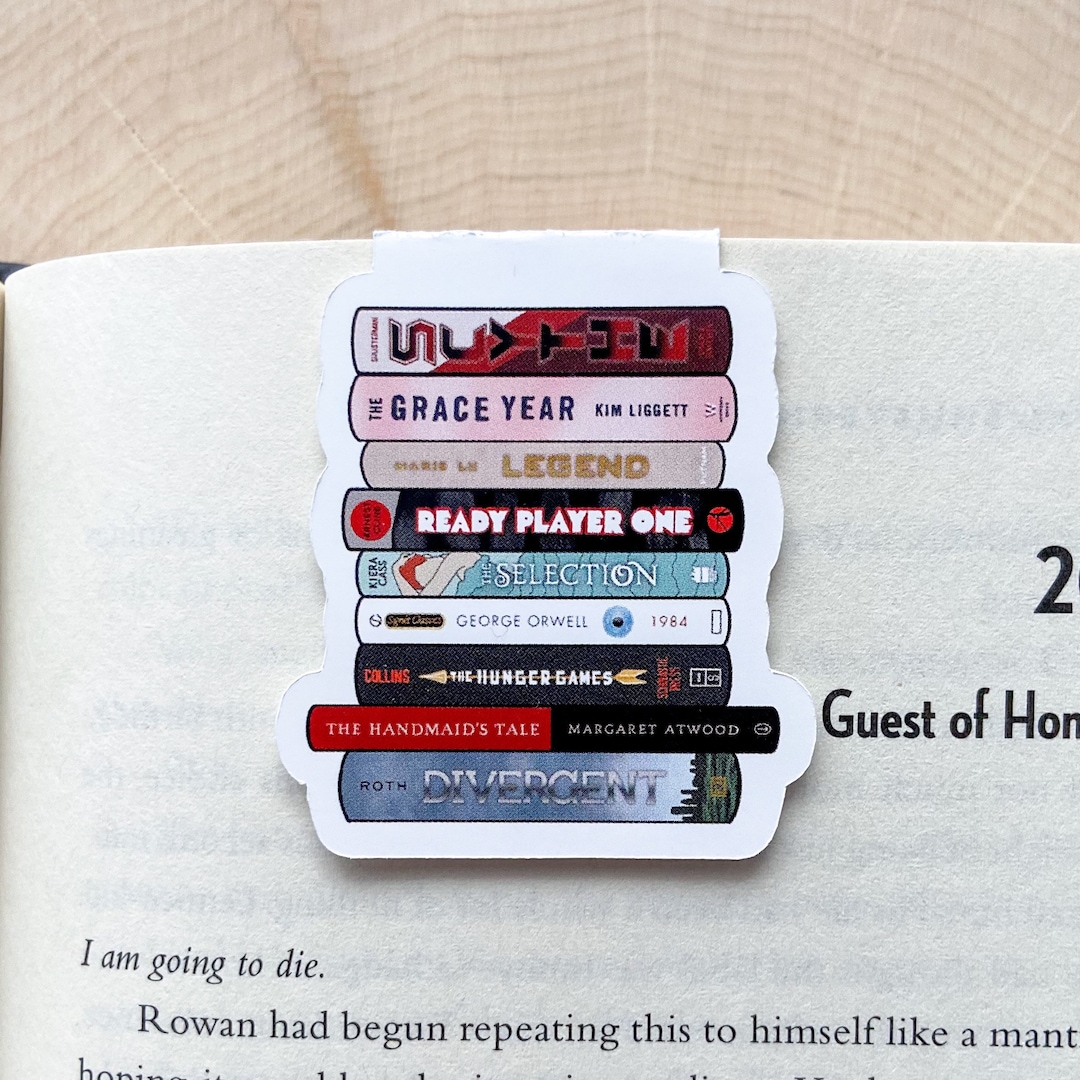 Dystopian Stack | Magnetic Bookmark - Etsy