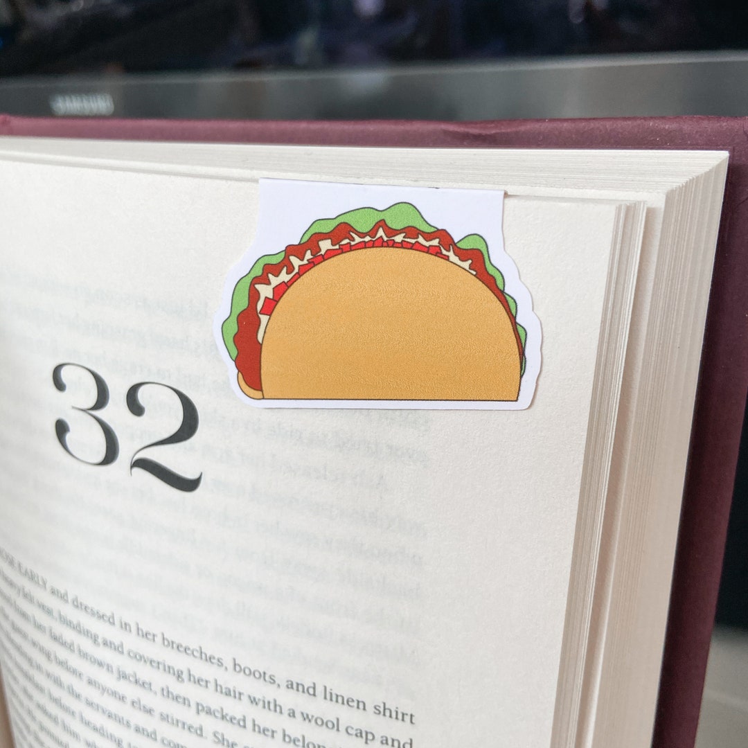 Taco *REVERSIBLE* | Magnetic Bookmark - Etsy
