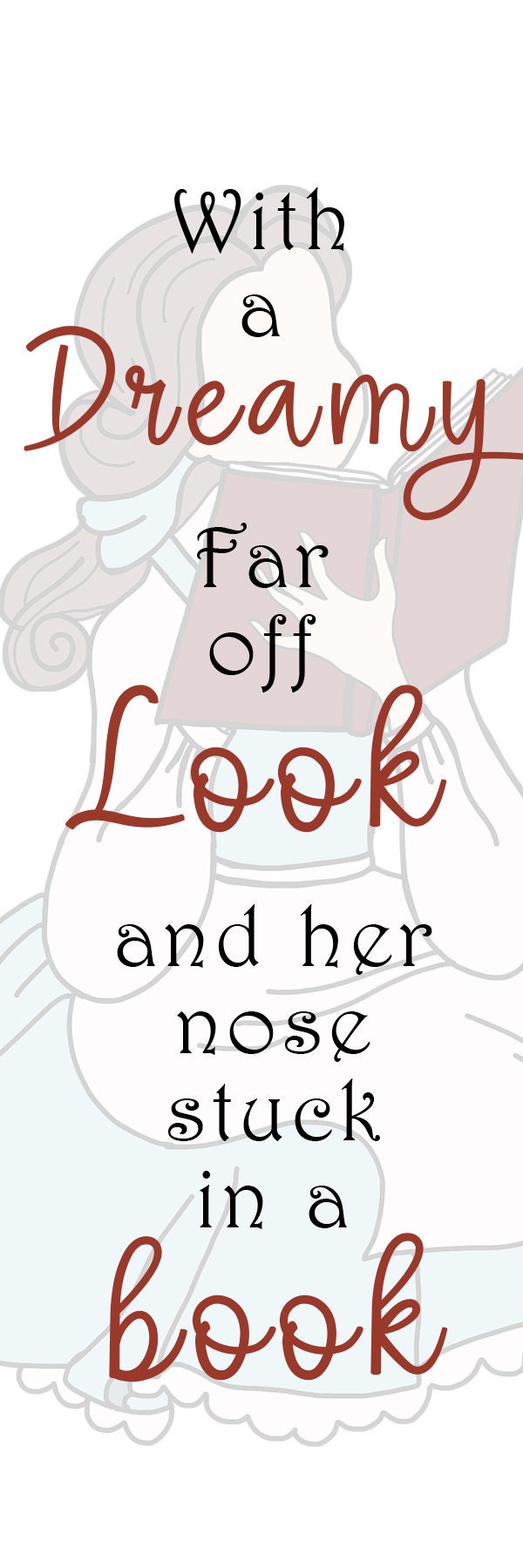 A Dreamy Far off Look Bookmark - Etsy