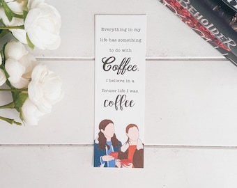 Gilmore Girls Bookmark Coffee Please and a Shot of Cynicism - Etsy