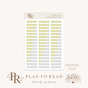 Star Rating | Planner Stickers | Bujo Stickers - Etsy