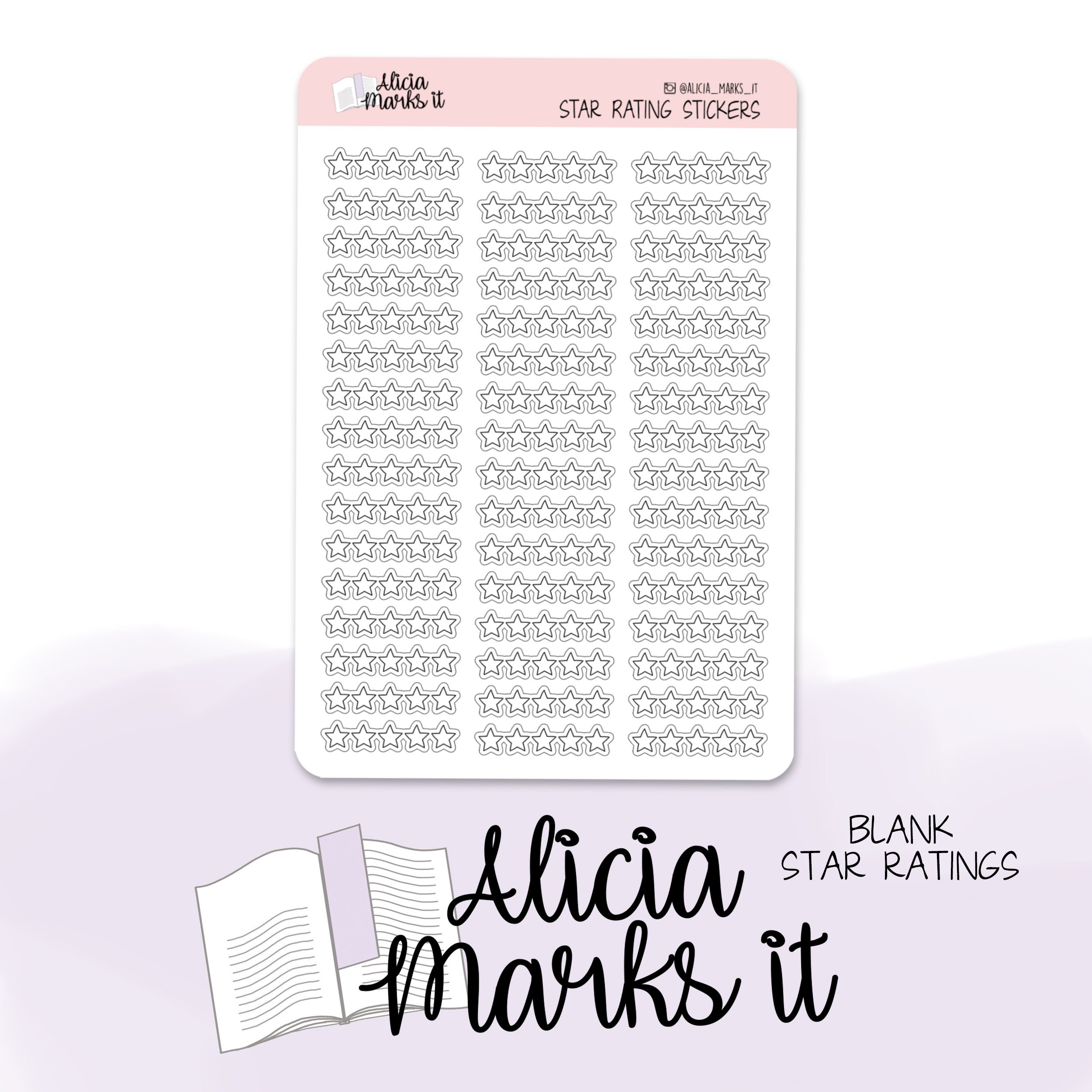 Star Rating Planner Stickers Bujo Stickers - Etsy