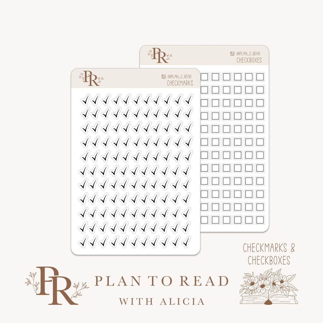 Checkmark & Checkbox Stickers | Planner Sticker | Bujo Stickers - Etsy