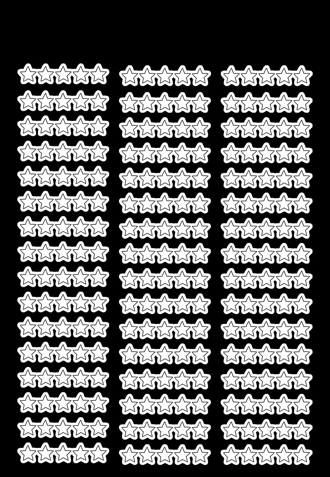 Star Rating Planner Stickers Bujo Stickers | Etsy