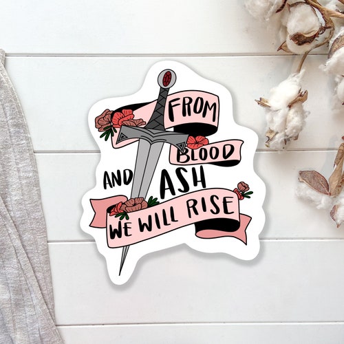 Blood & Ash Vinyl Sticker - Etsy
