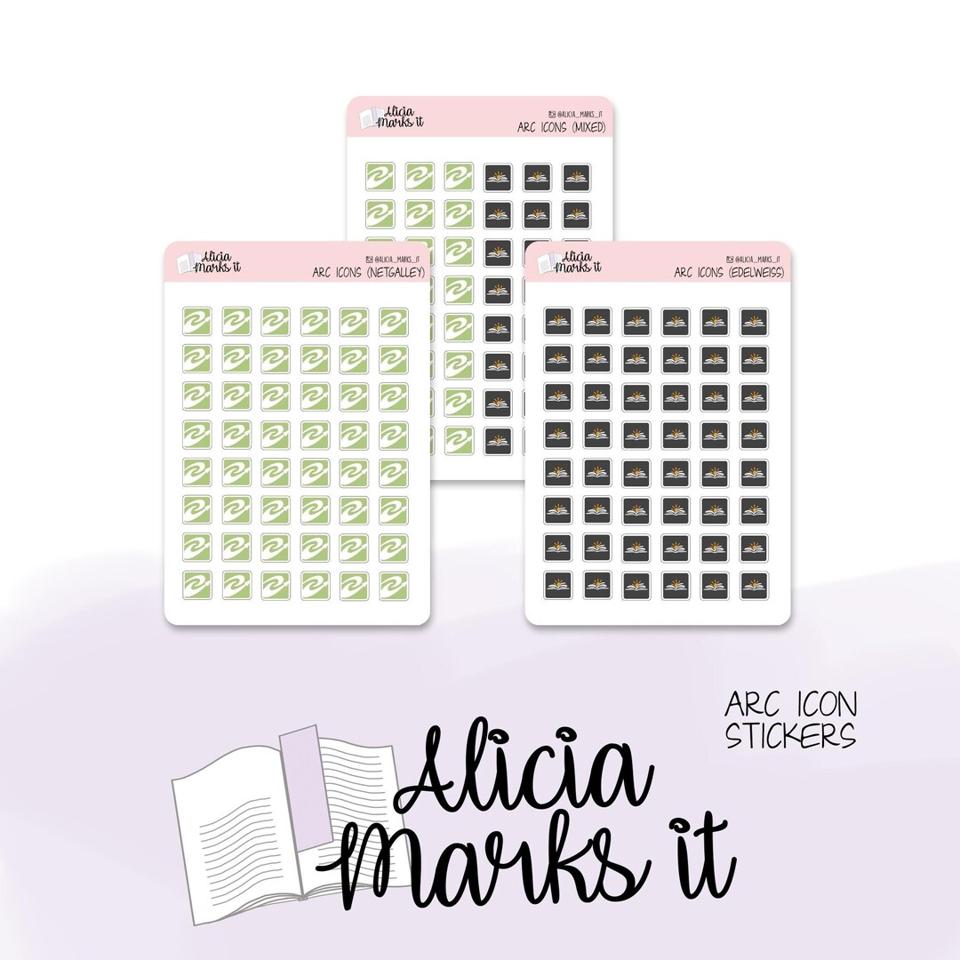 ARC Reviewer Icons Planner Stickers Bujo Stickers - Etsy