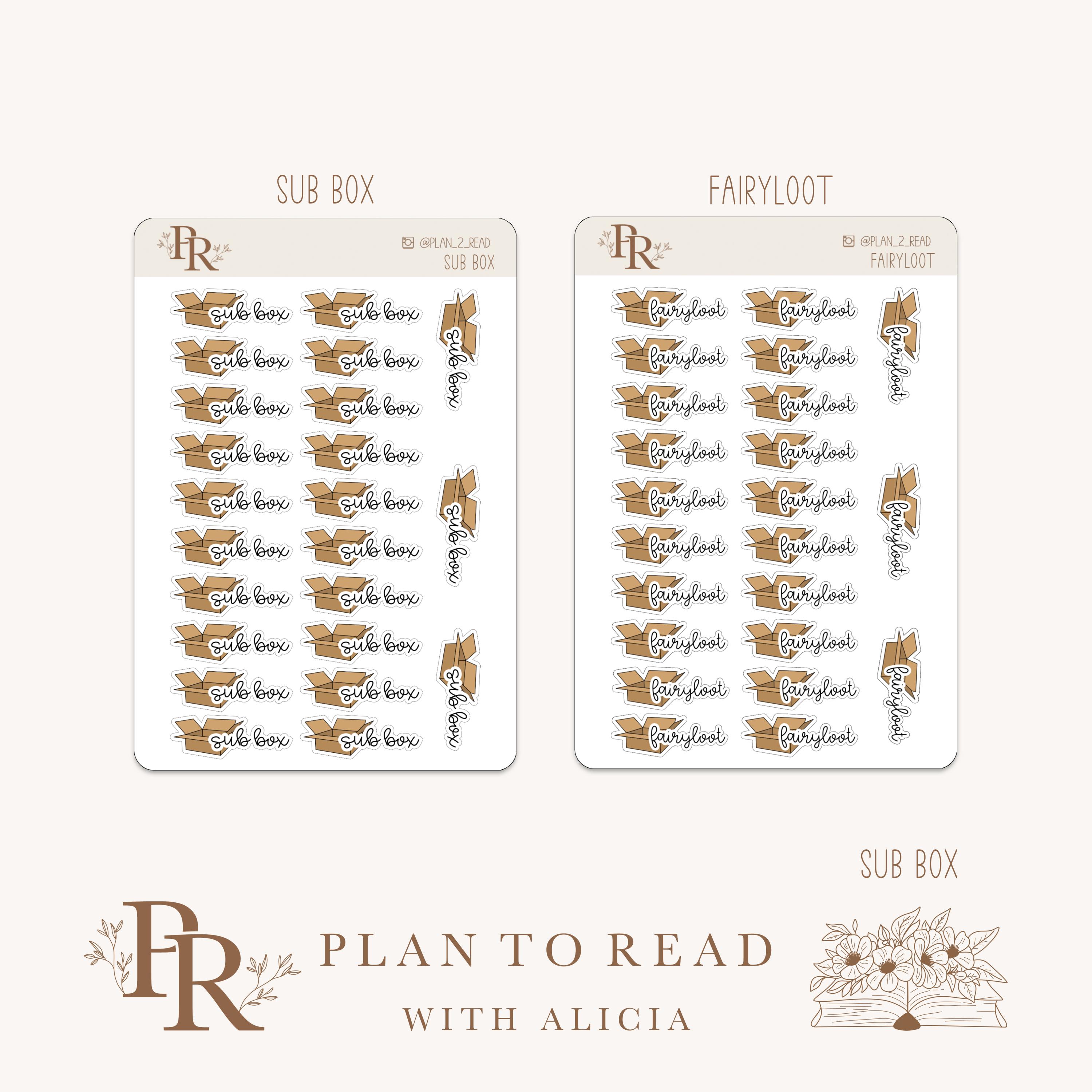 Subscription Box Stickers | Planner Stickers | Bujo Stickers - Etsy